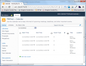 Filter a SharePoint Calendar List With a Date Picker - Chris Coulson's ...